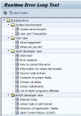 ABAP Workbench – How To Use System Logs And Short Dump Analysis