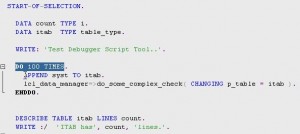 SAP ABAP Debugger Scripting